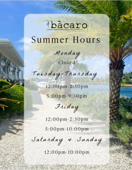 Summer Hours - Good Eats Cayman