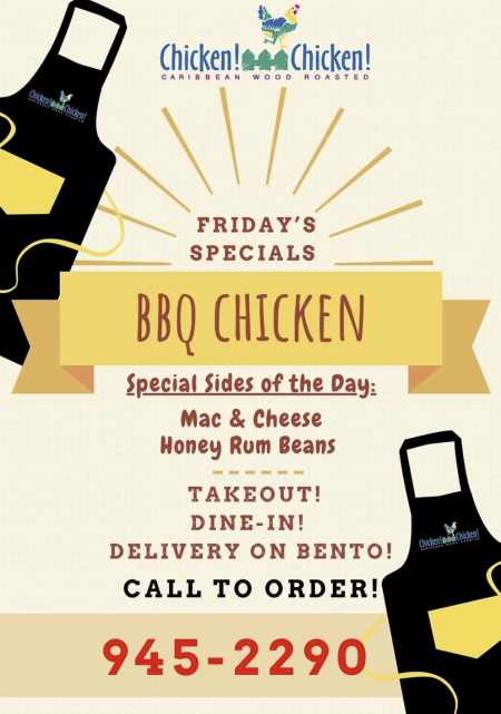 Friday's BBQ Chicken Special - Deals & Special Offers in Cayman